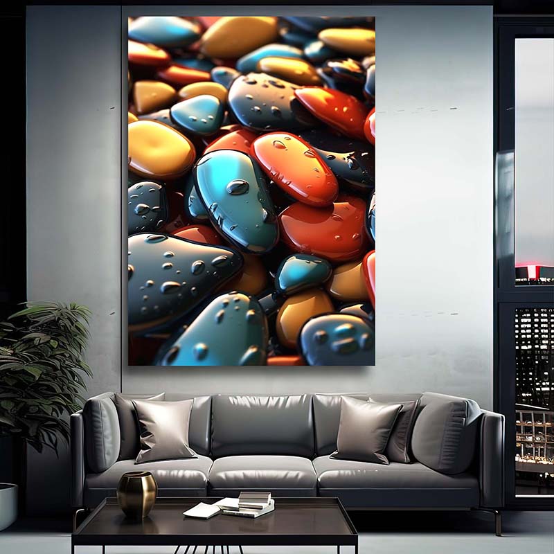 Tableau avec des Galets | TableauDecoModerne®