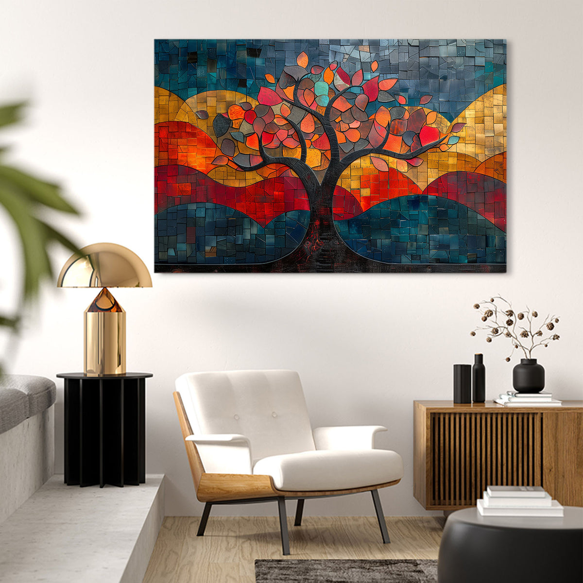 Mosaïque Tableau Arbre | TableauDecoModerne®