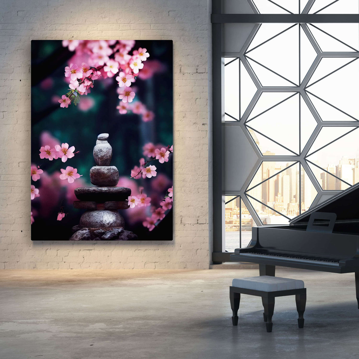 Tableau Cerisier Japonais Zen | TableauDecoModerne®