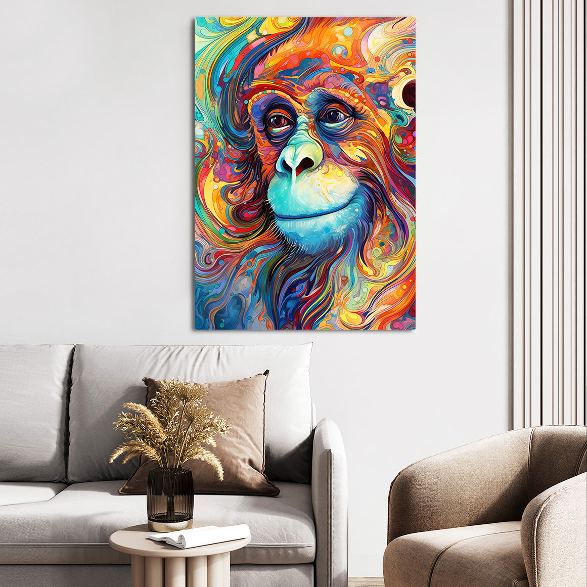 Abstract Monkey Painting | TableauDecoModerne®