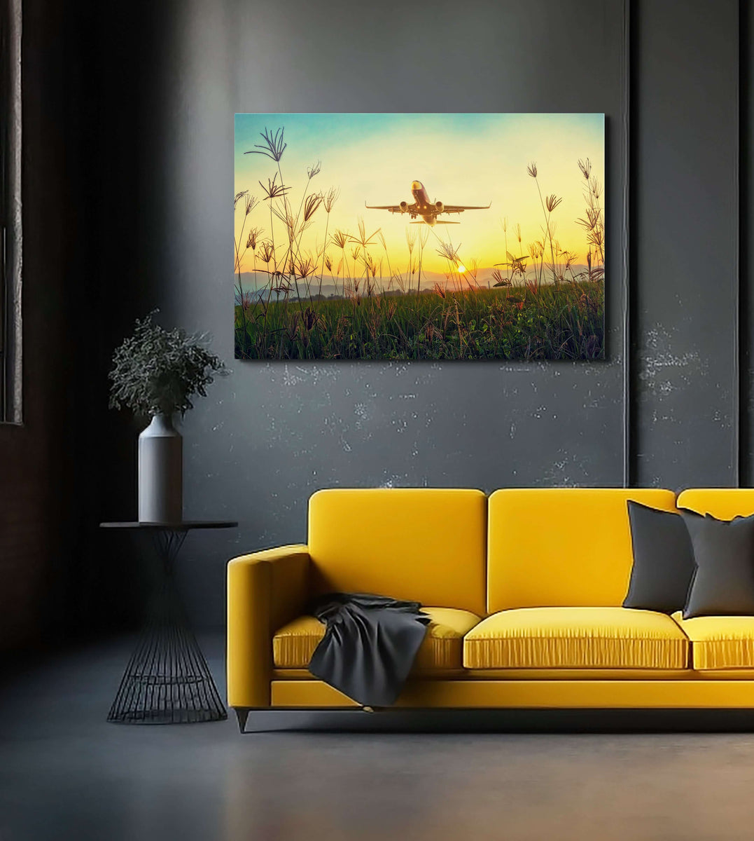 Airplane Landscape Painting | TableauDecoModerne®