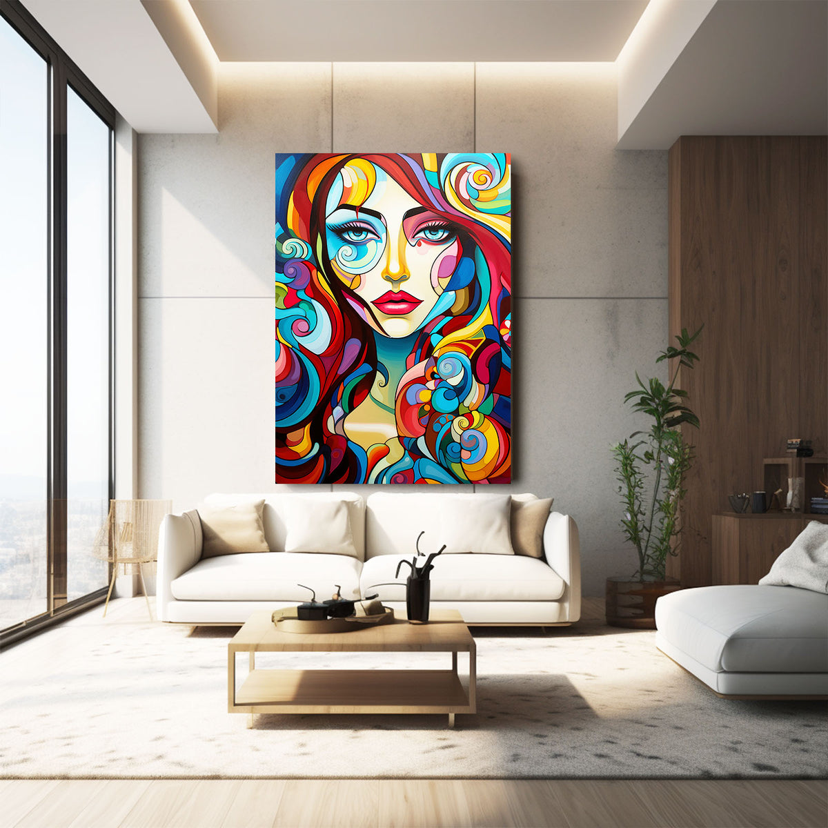 Tableau Coloré Portrait | TableauDecoModerne®