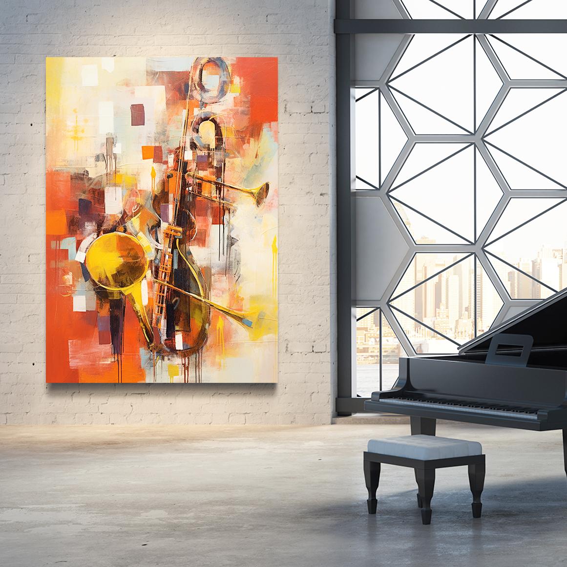 Tableau Musique Abstrait - Sublimez Votre Espace | TableauDecoModerne®