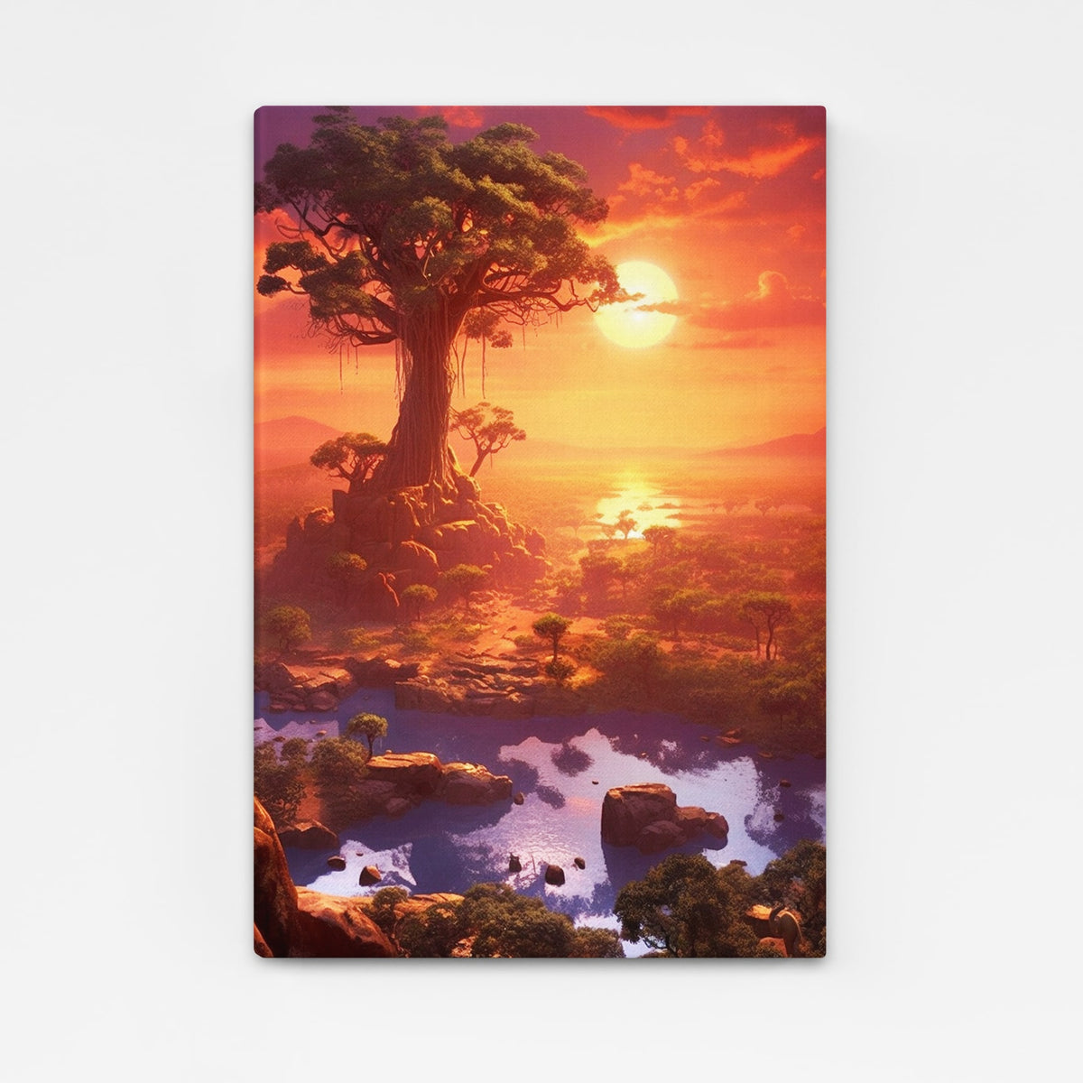 Sun Landscape Painting | TableauDecoModerne®