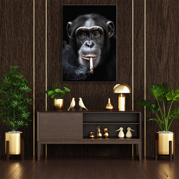 Tableau Singe Qui Fume | TableauDecoModerne®