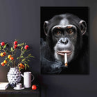 Tableau Singe Qui Fume | TableauDecoModerne®
