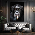 Tableau Singe Qui Fume | TableauDecoModerne®