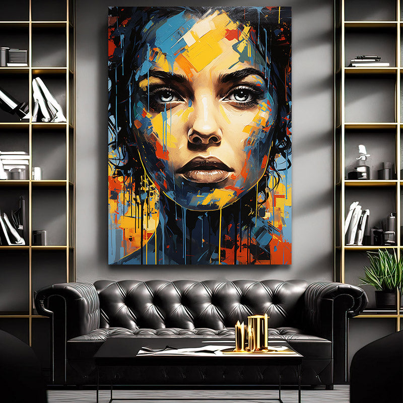 Tableau Visage Femme Moderne | TableauDecoModerne®