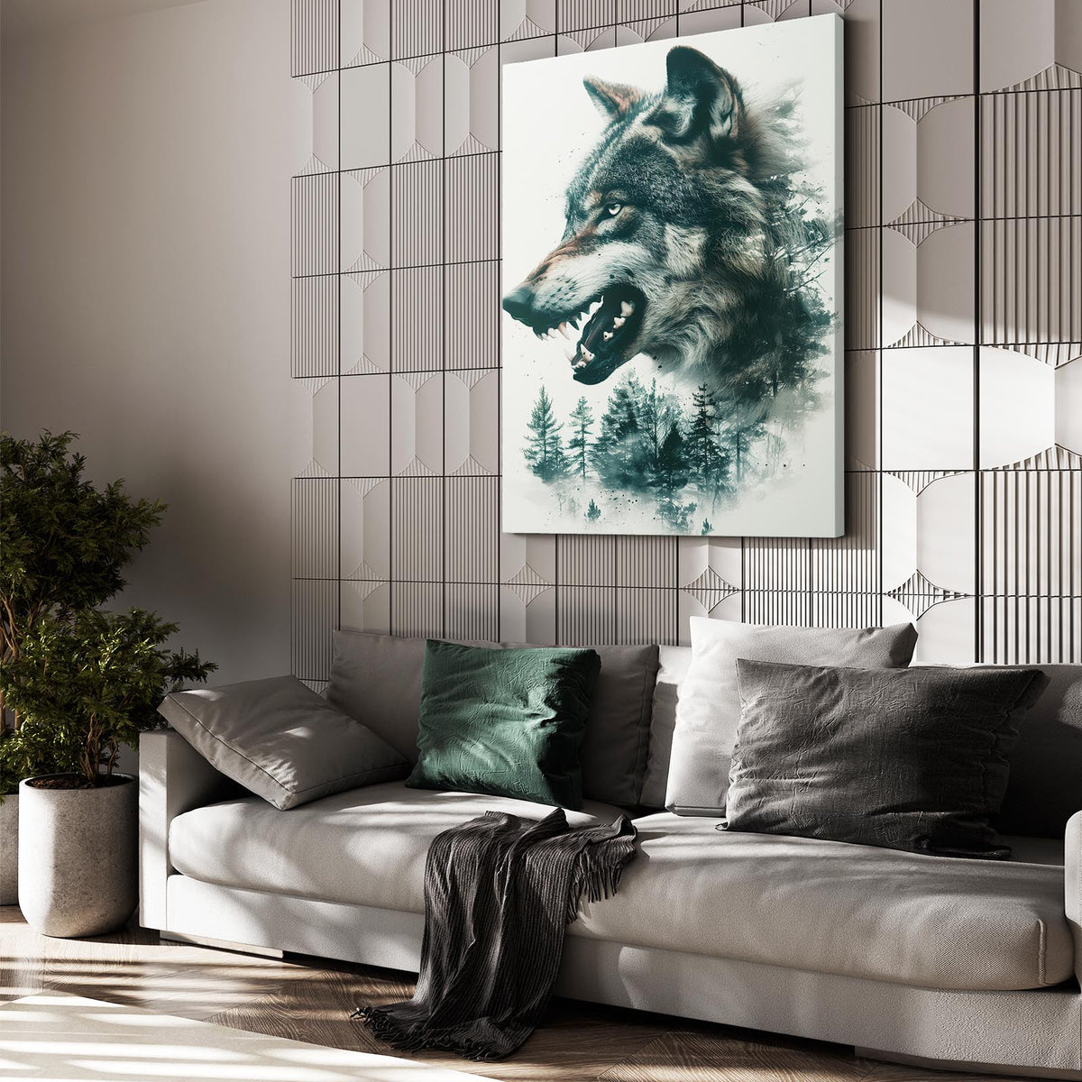 Tableau Loup Alpha | TableauDecoModerne®