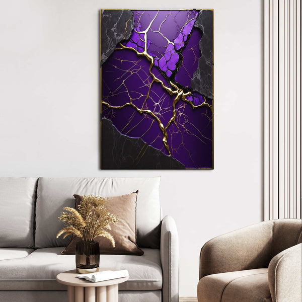 Tableau Abstrait Violet | TableauDecoModerne®