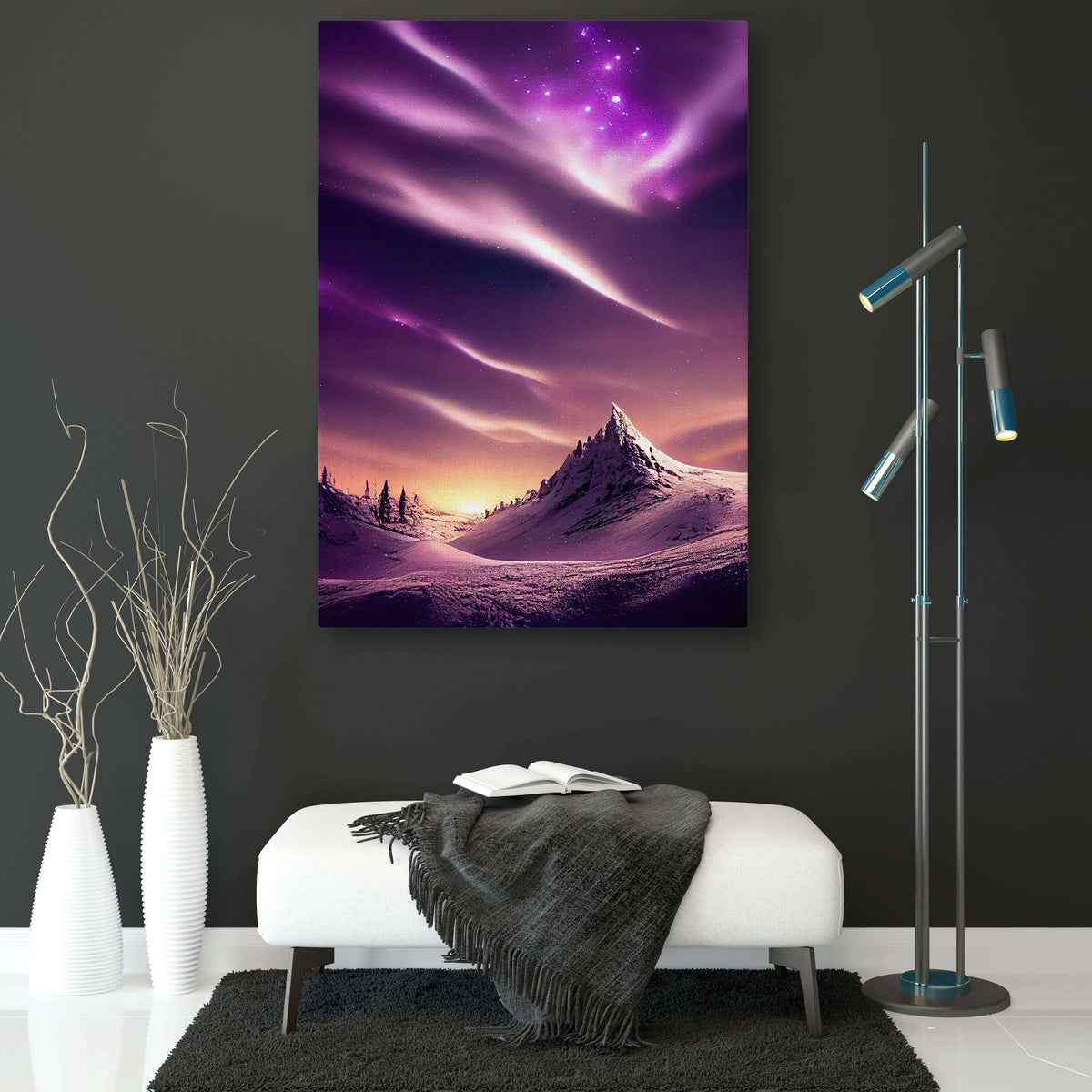 Modern Aurora Borealis Painting | TableauDecoModerne®
