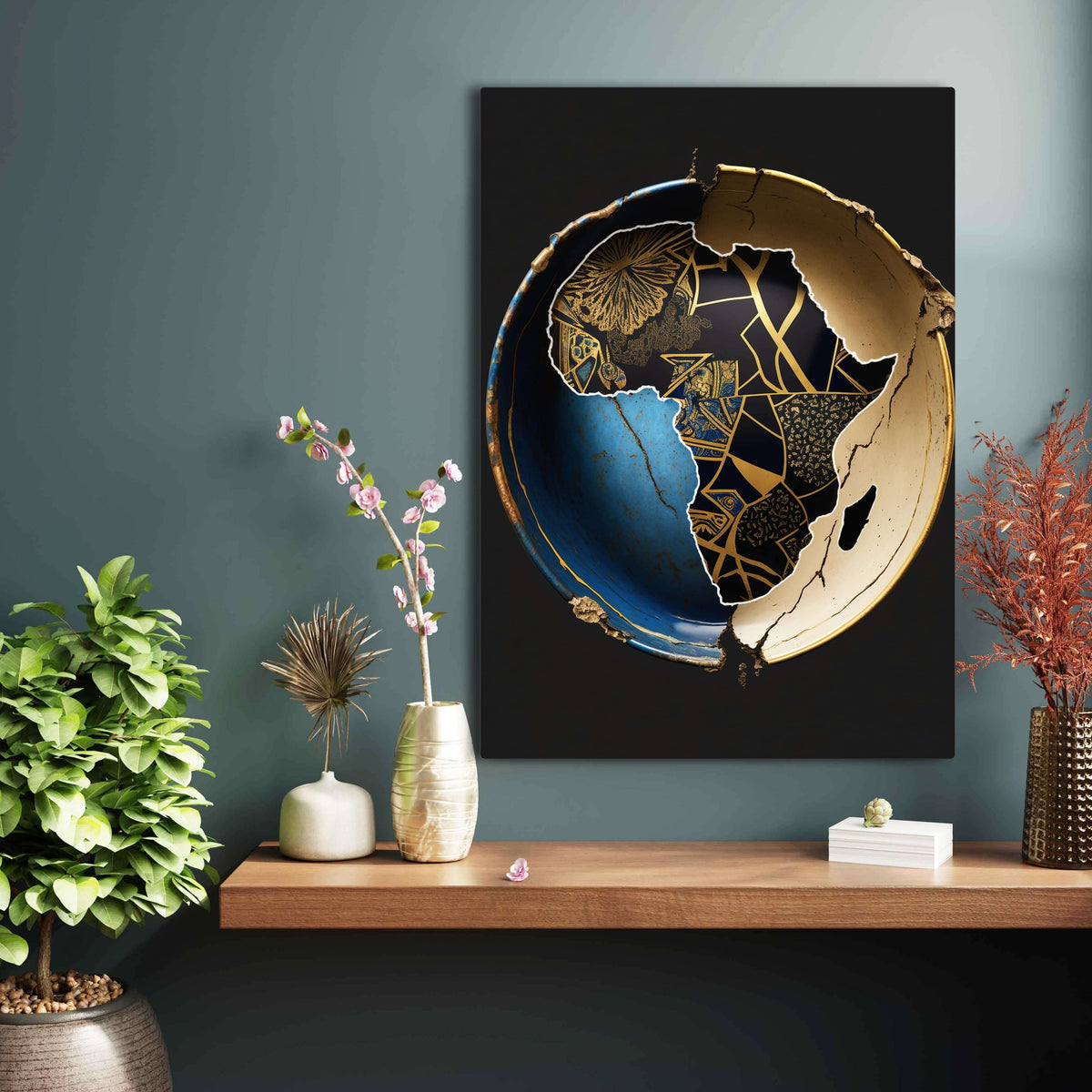 Africa Map Painting | TableauDecoModerne®