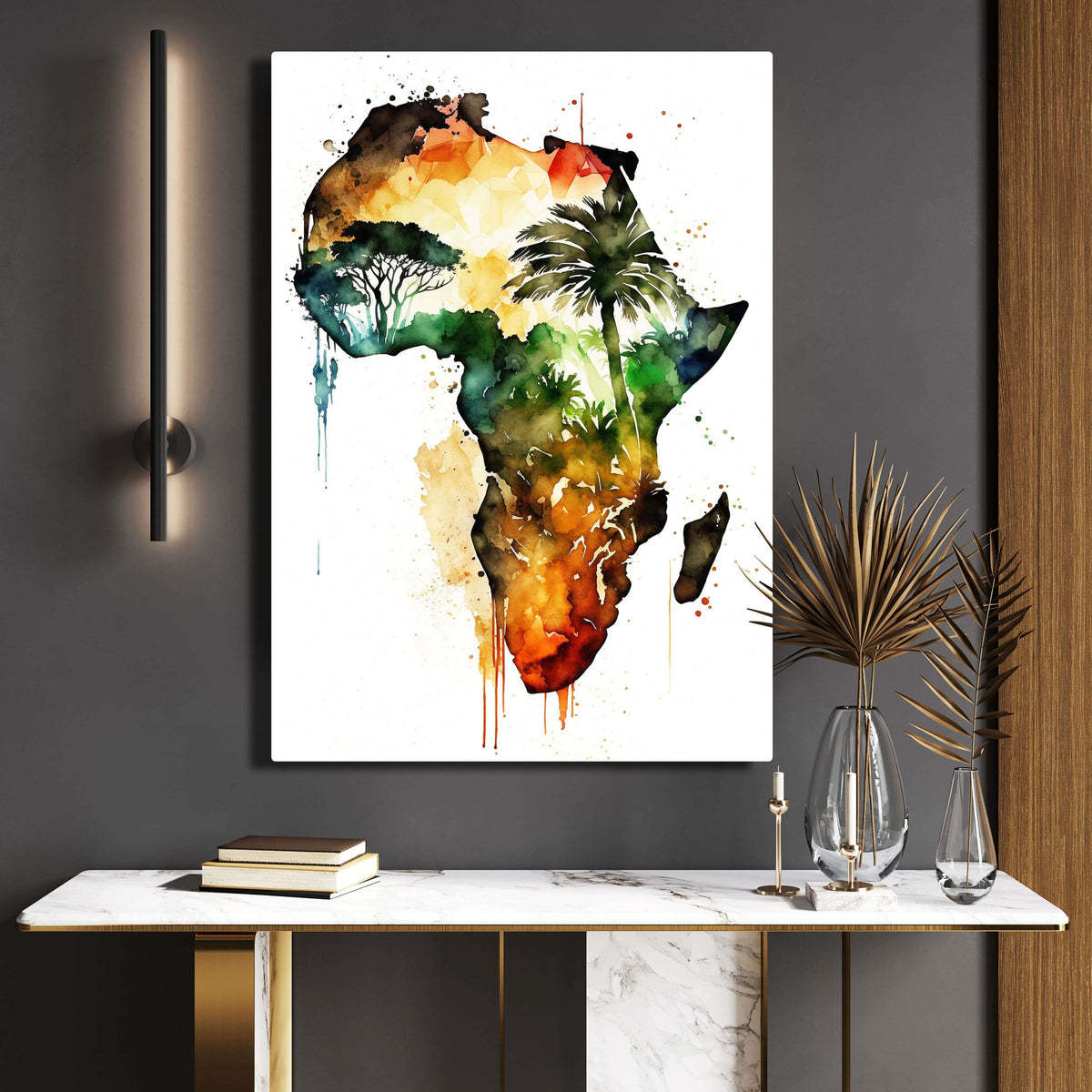 Painting Map of Africa | TableauDecoModerne®