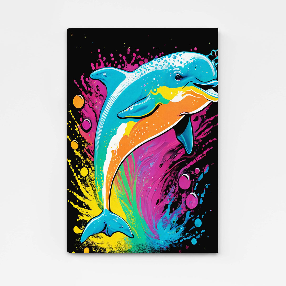 Pop Art Dolphin Painting | TableauDecoModerne®