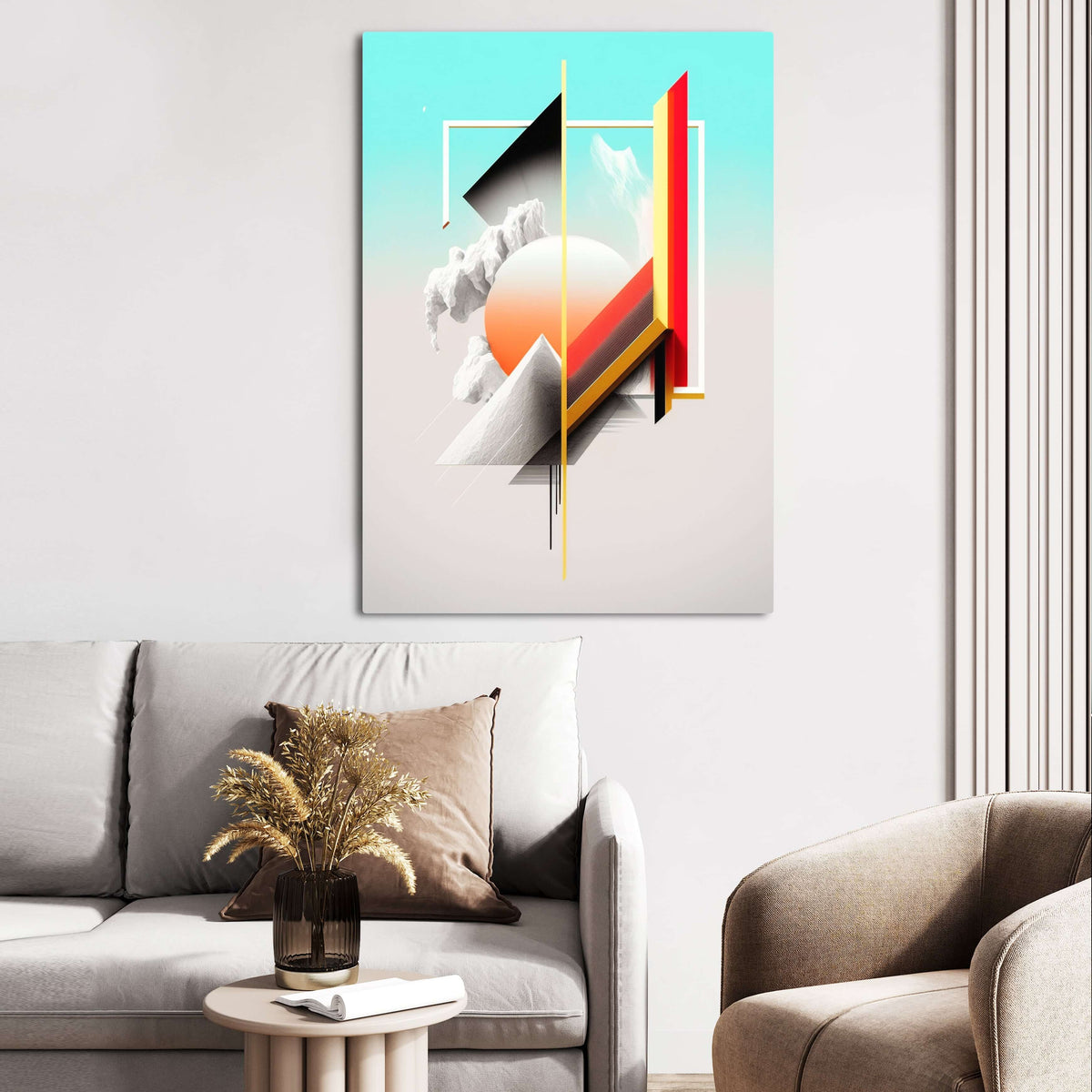 Tableau Géométrique Design Abstrait | TableauDecoModerne®