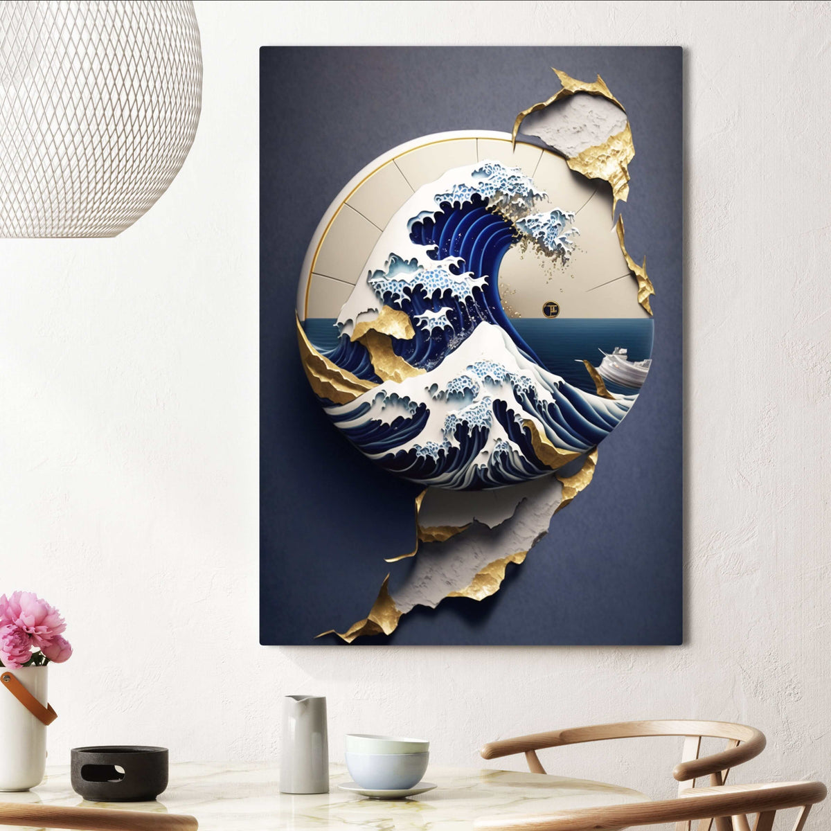 Tableau La Vague Abstrait | TableauDecoModerne®