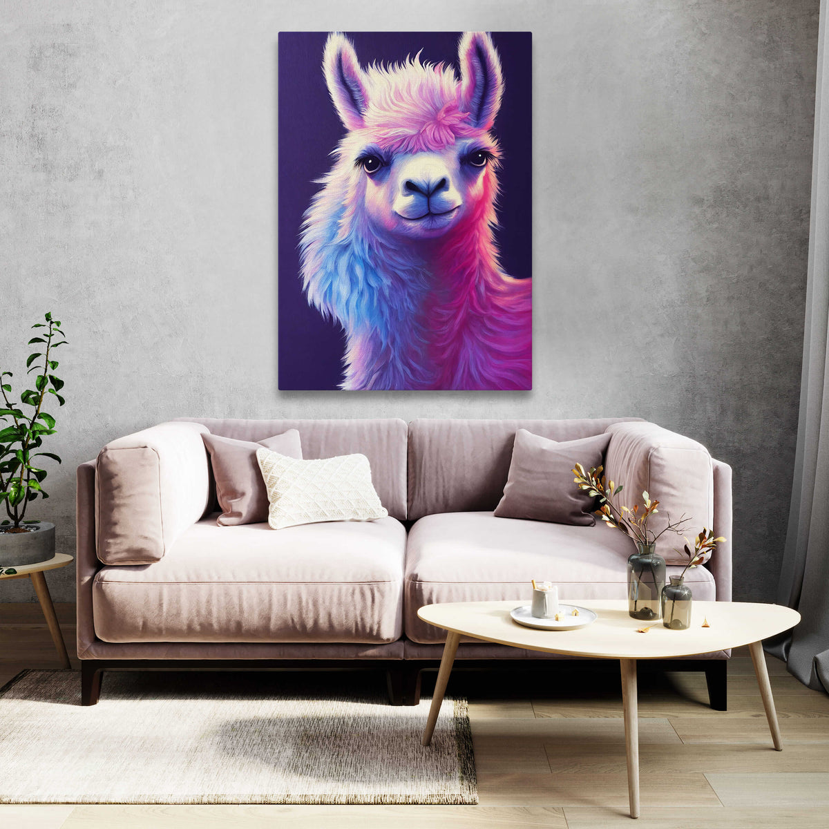 Lama Pop Art Painting | TableauDecoModerne®