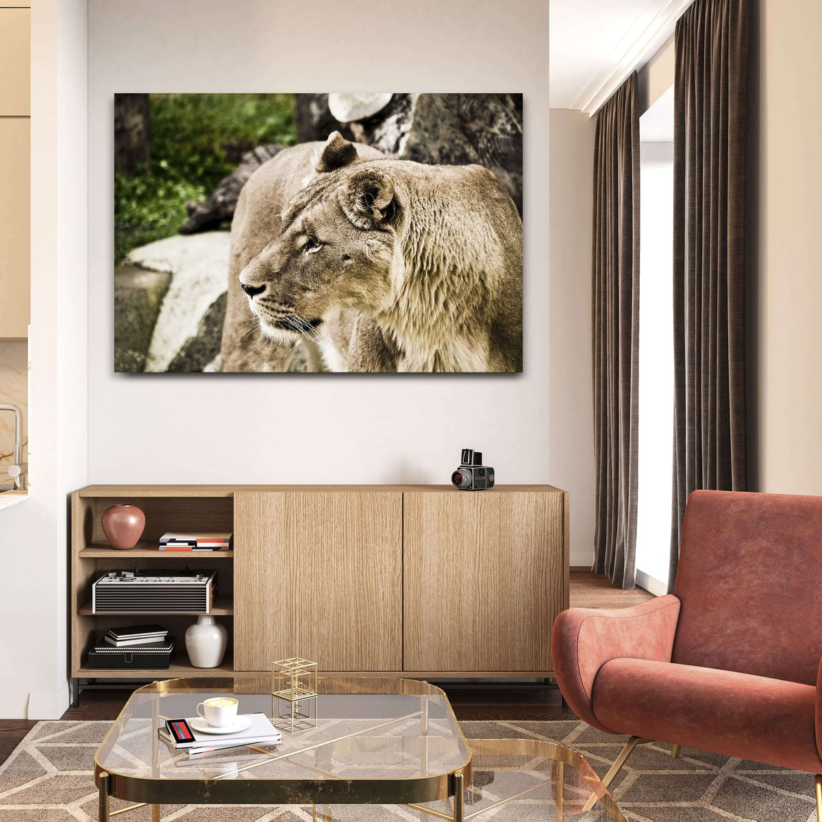Tableau Lionne | TableauDecoModerne®