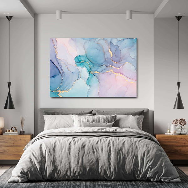 Tableau Moderne Abstrait Bleu Clair | TableauDecoModerne®