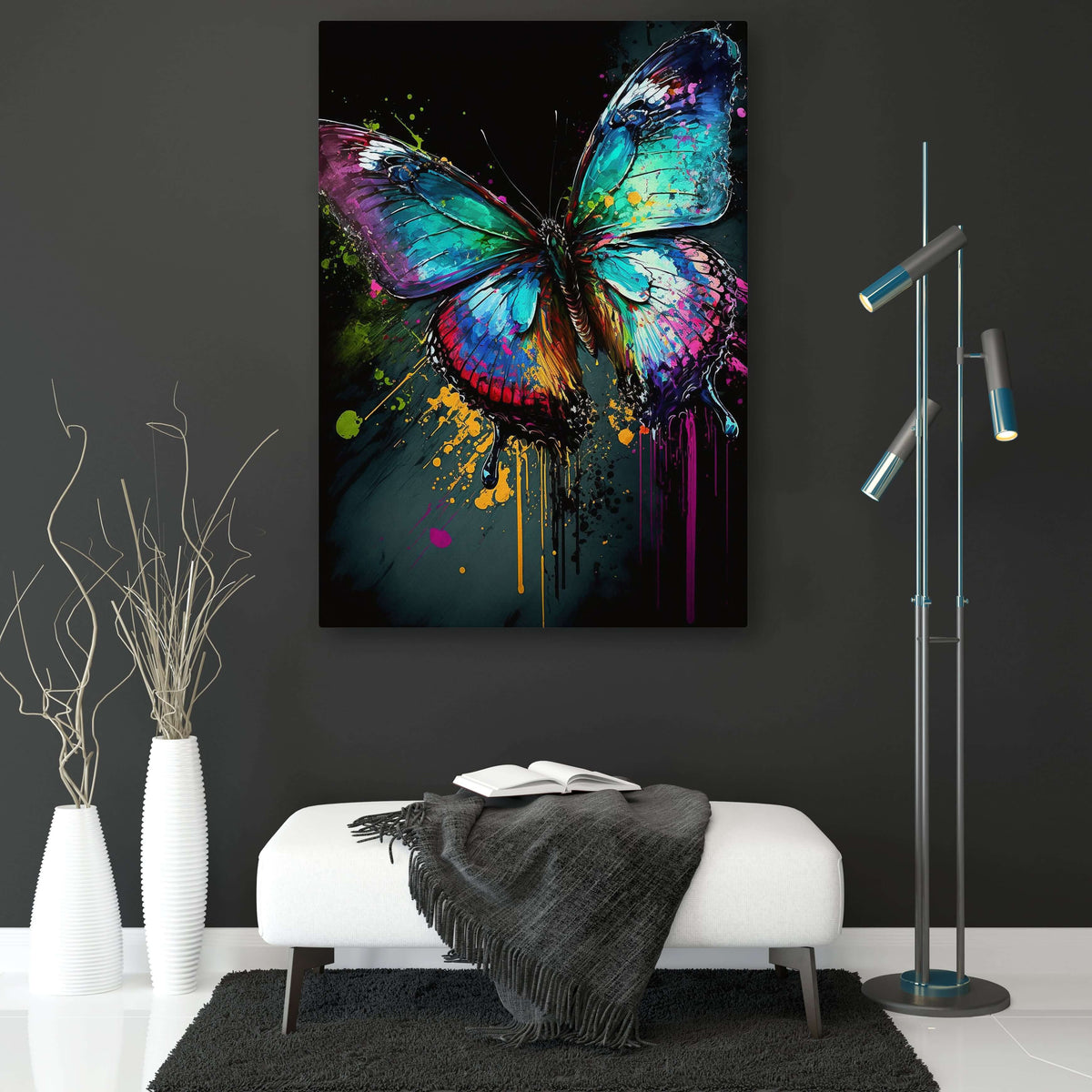 Tableau Papillon Pop Art | TableauDecoModerne®