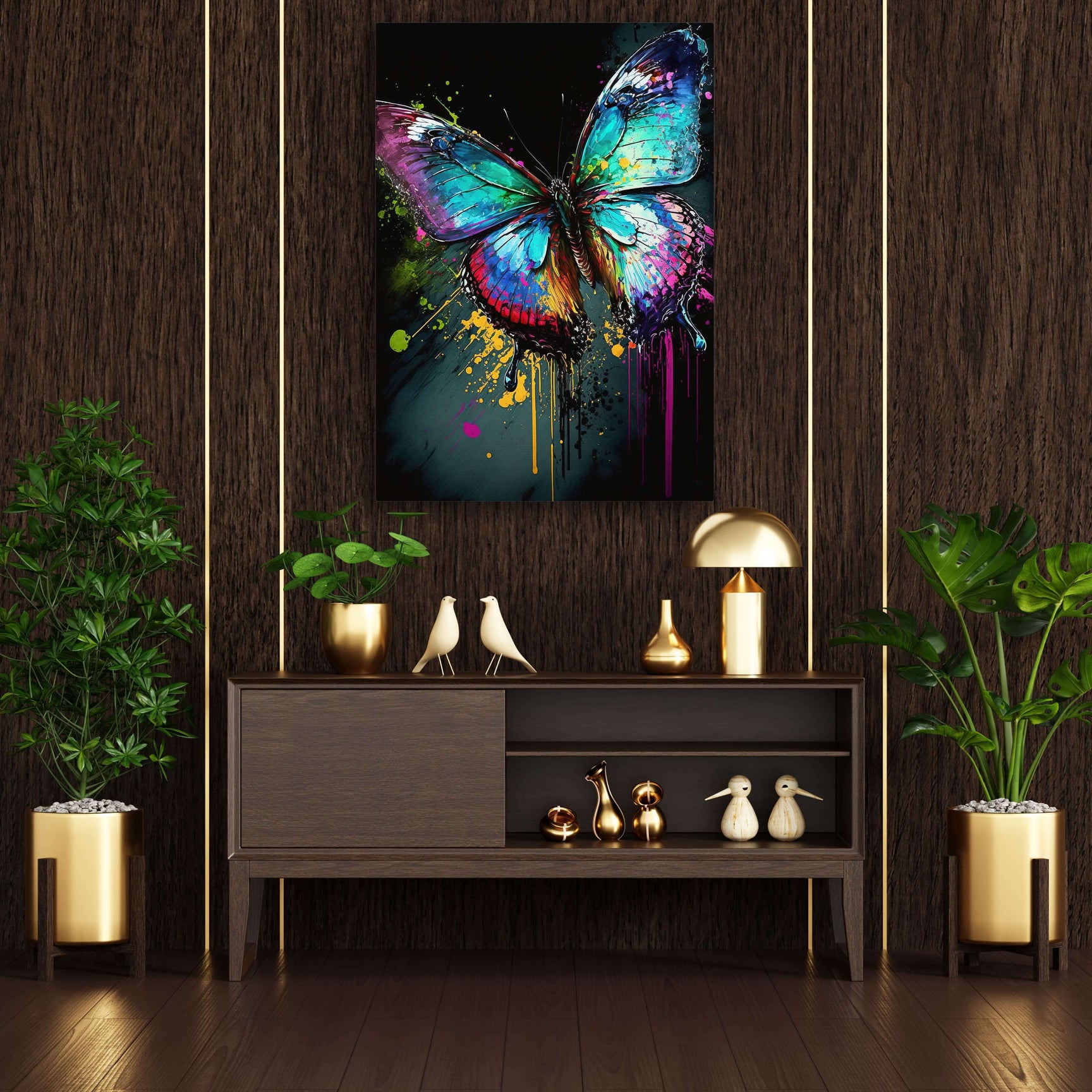 Tableau Papillon Pop Art | TableauDecoModerne®