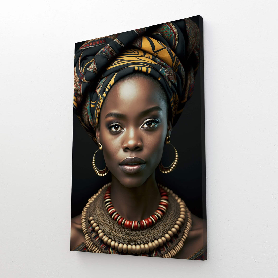 Tableau Portrait Femme Africaine | TableauDecoModerne®