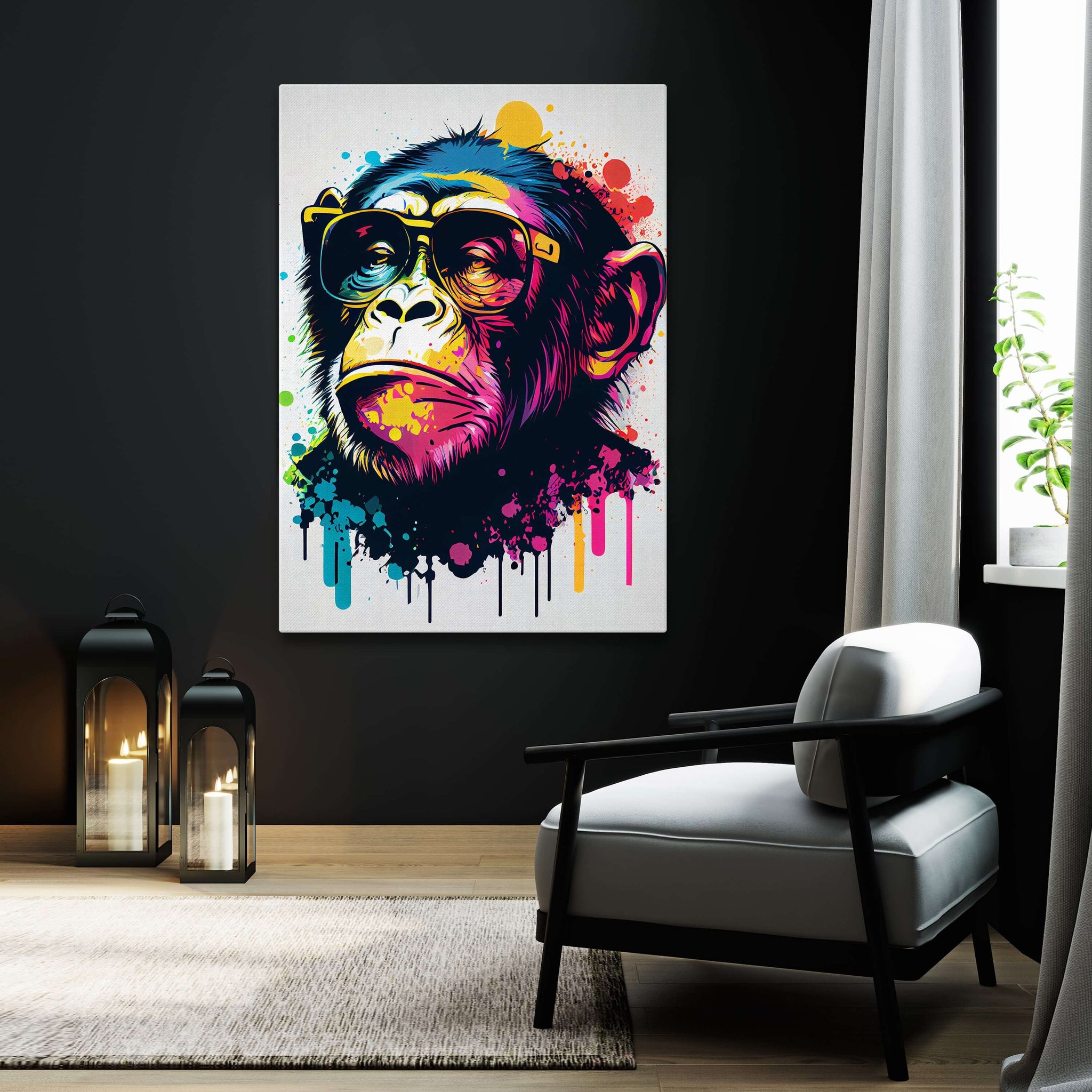 Tableau Singe Pop Art Moderne | TableauDecoModerne®