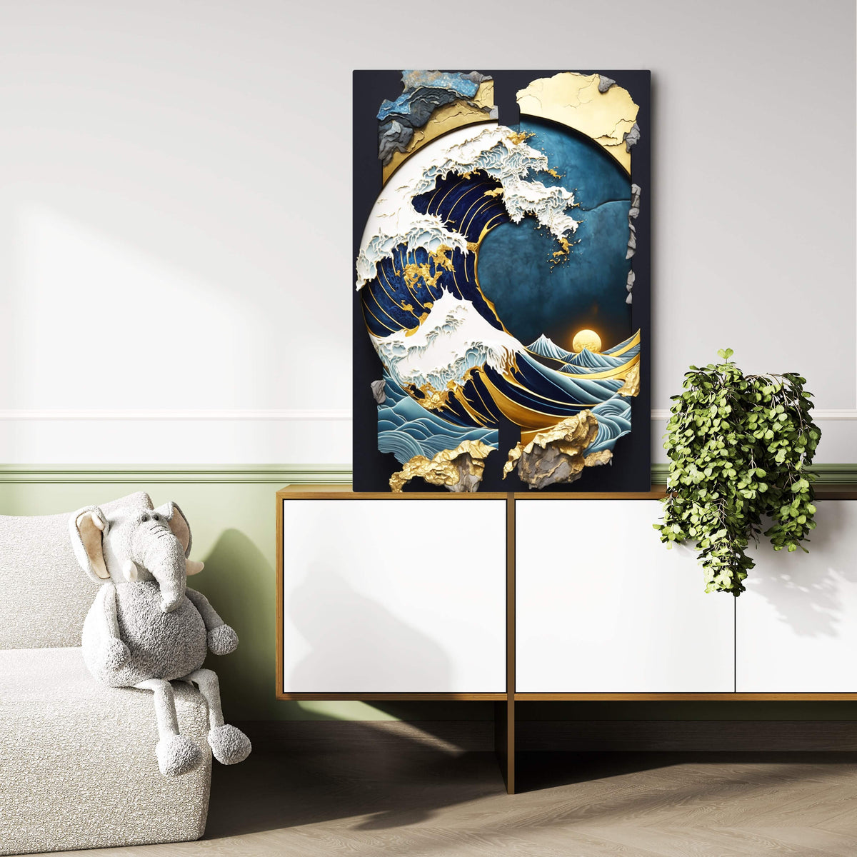 Tableau Vague Abstrait | TableauDecoModerne®