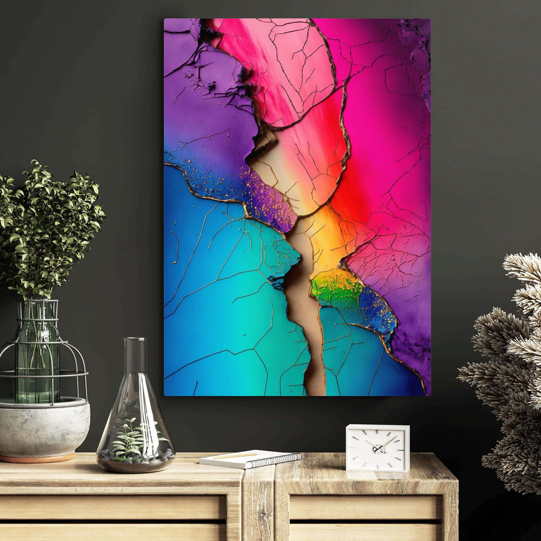 Tableau Violet Abstrait | TableauDecoModerne®