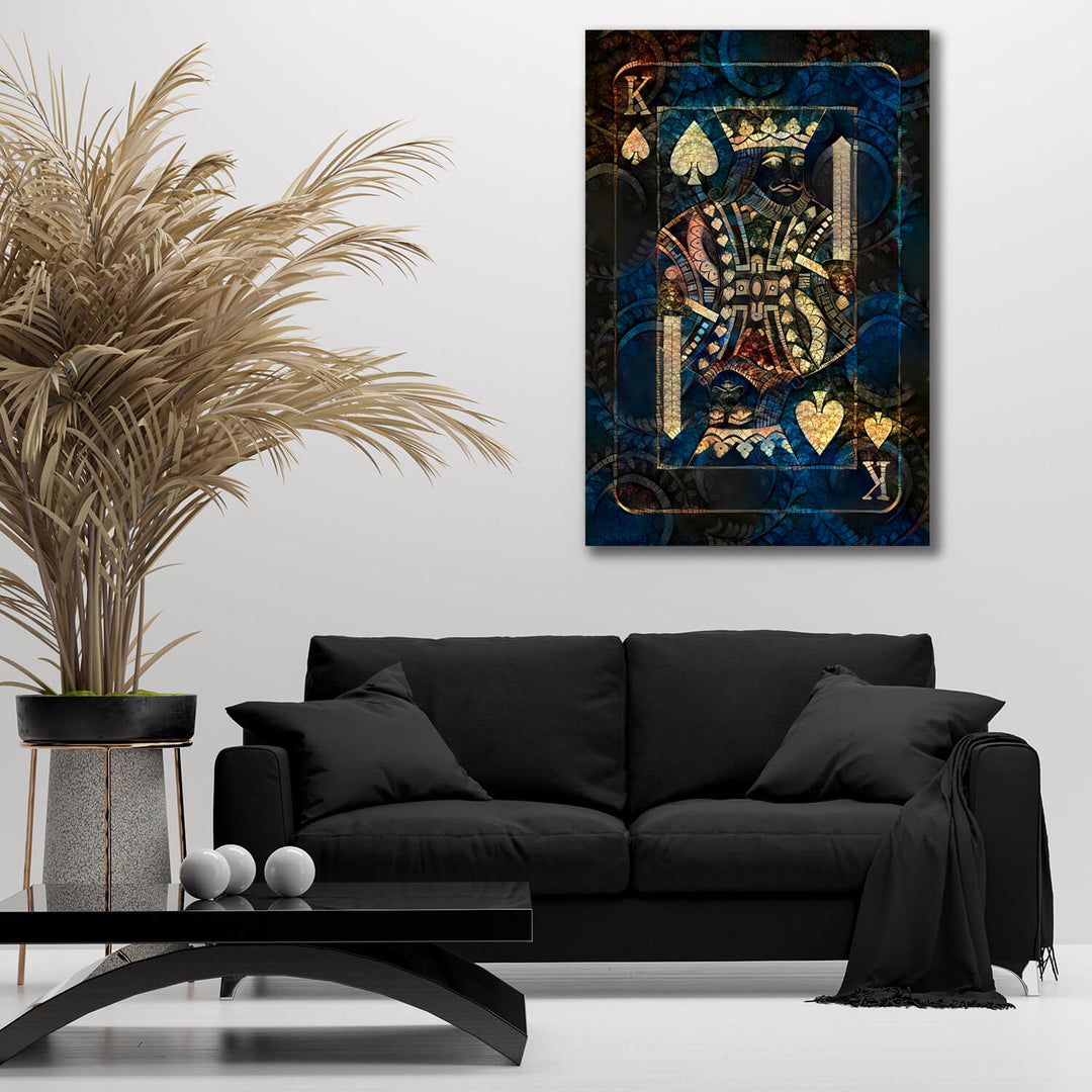Tableau Roi de Pique Or | TableauDecoModerne®