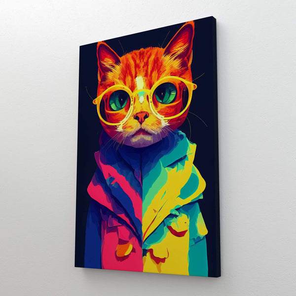 Tableau Pop Art Chat Cool | TableauDecoModerne®