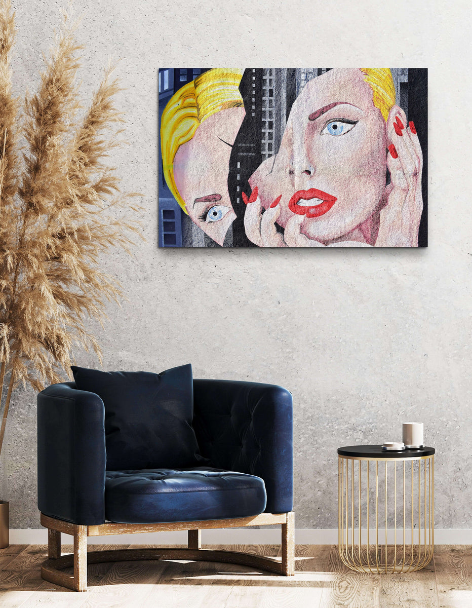 Street Art Painting Face Woman | TableauDecoModerne®
